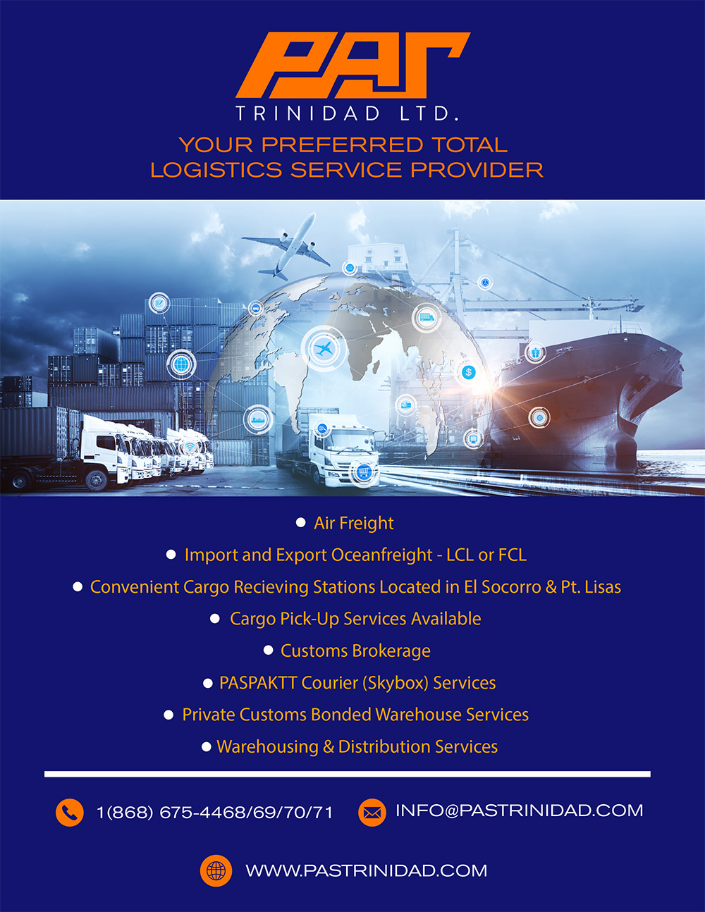 PAS TRINIDAD LTD – Tier 3 Sponsor – The Shipping Association of ...